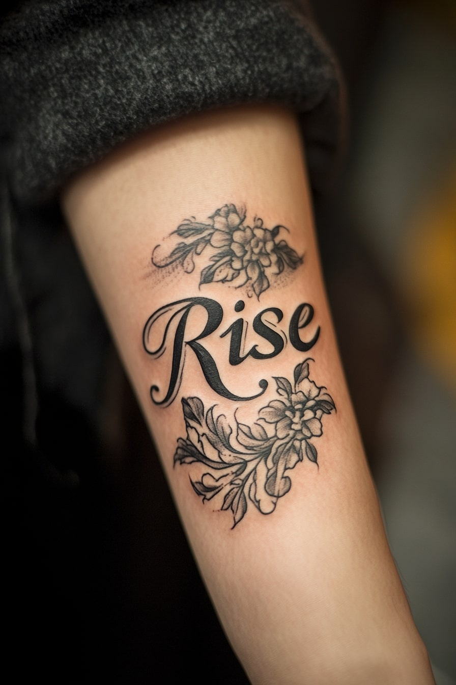 20 Best Arm Tattoo Lettering Ideas | InkTattooz