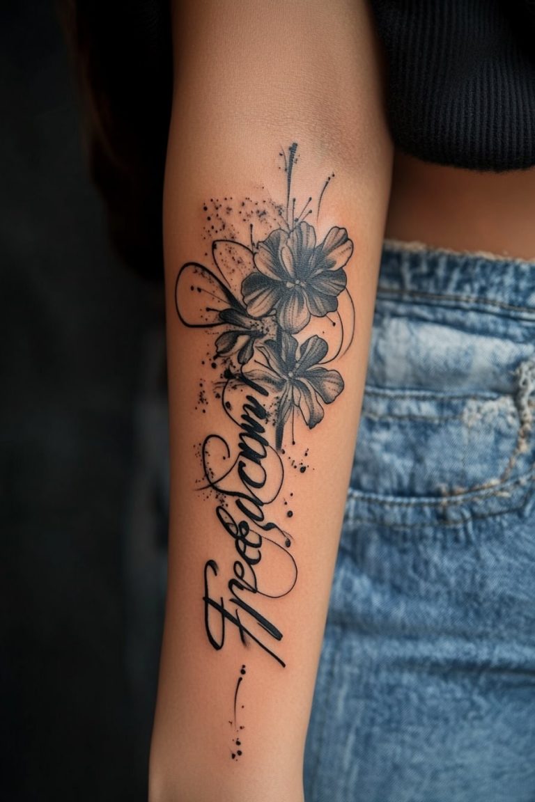 20 Best Arm Tattoo Lettering Ideas | InkTattooz