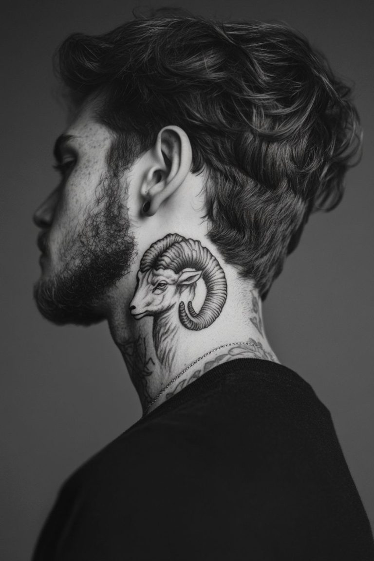 20 Side Neck Tattoo Ideas for Men | InkTattooz