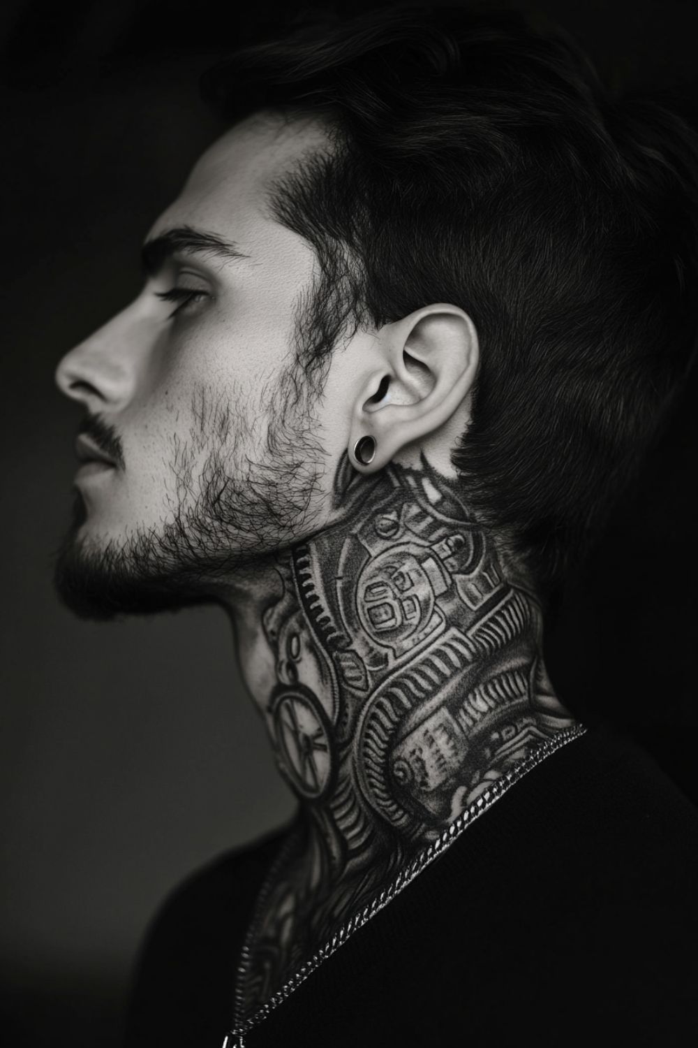20 Side Neck Tattoo Ideas For Men InkTattooz 20 Side Neck Tattoo Ideas For Men InkTattooz