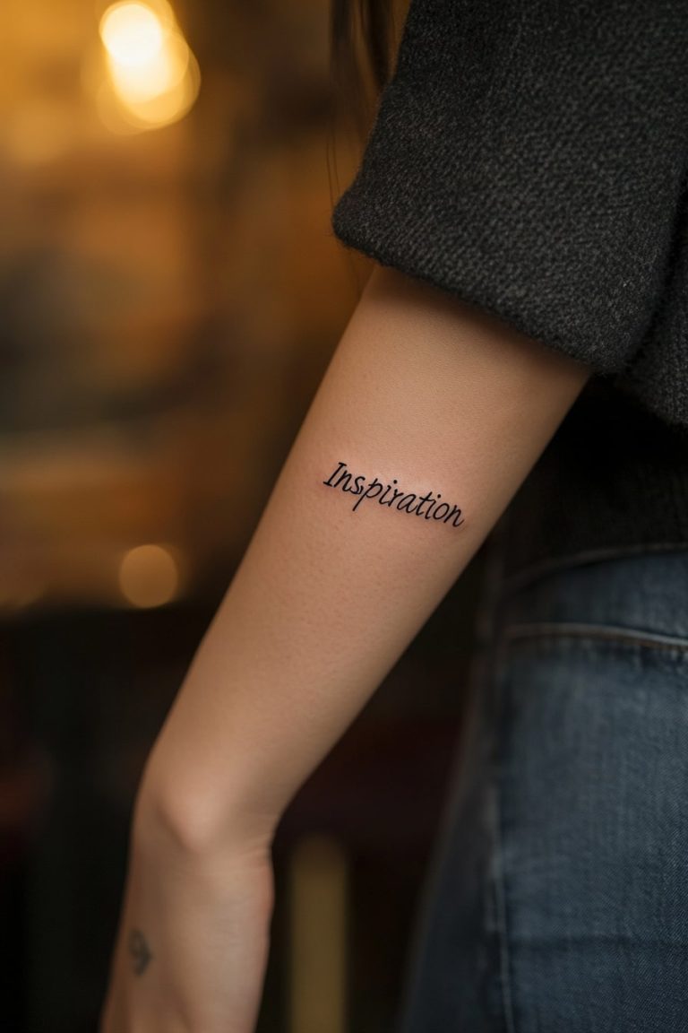 20 Best Arm Tattoo Lettering Ideas | InkTattooz