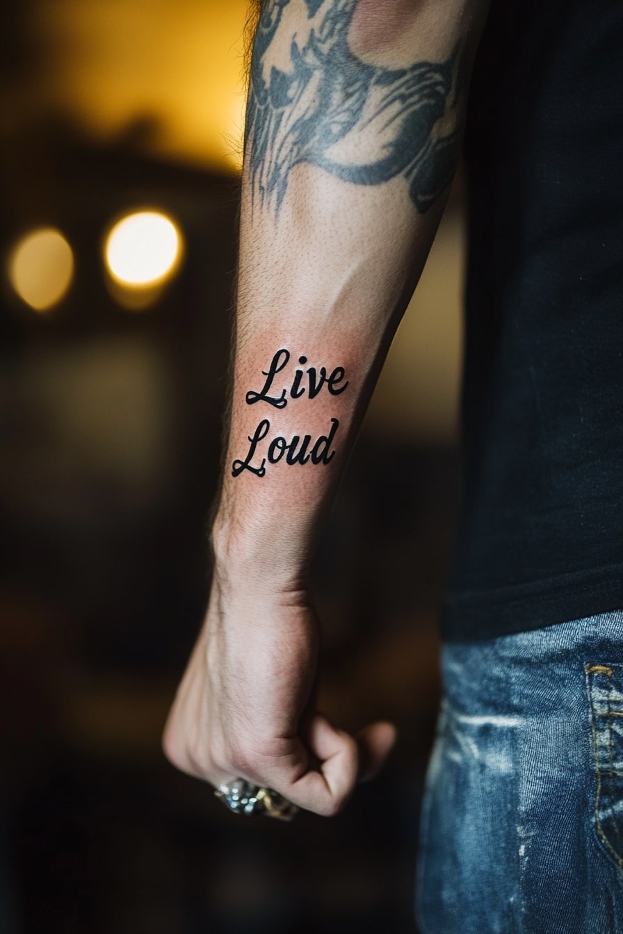 20 Best Arm Tattoo Lettering Ideas | InkTattooz