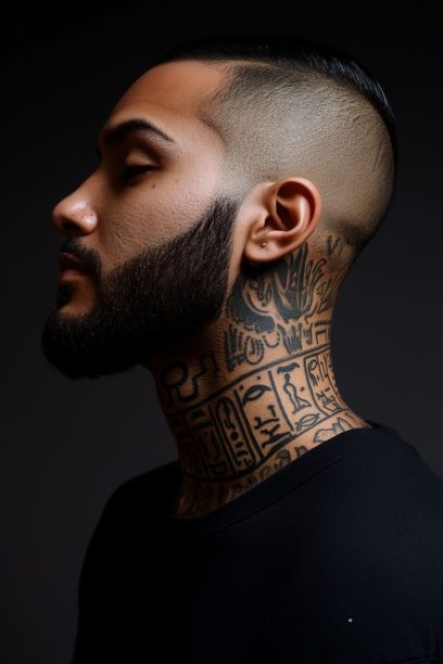 20 Side Neck Tattoo Ideas for Men | InkTattooz
