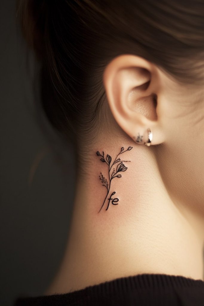 15 Aesthetic ‘Fe’ Neck Tattoo Ideas | InkTattooz