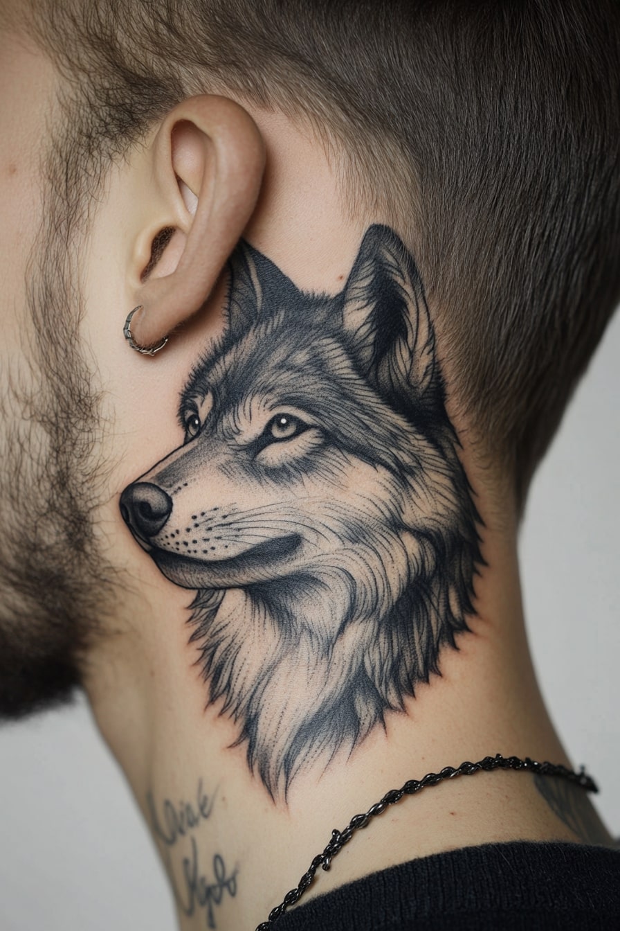 20 Side Neck Animal Tattoo Designs | Ink Tattooz
