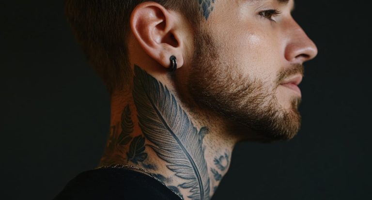 20 Side Neck Tattoo Ideas for Men | InkTattooz