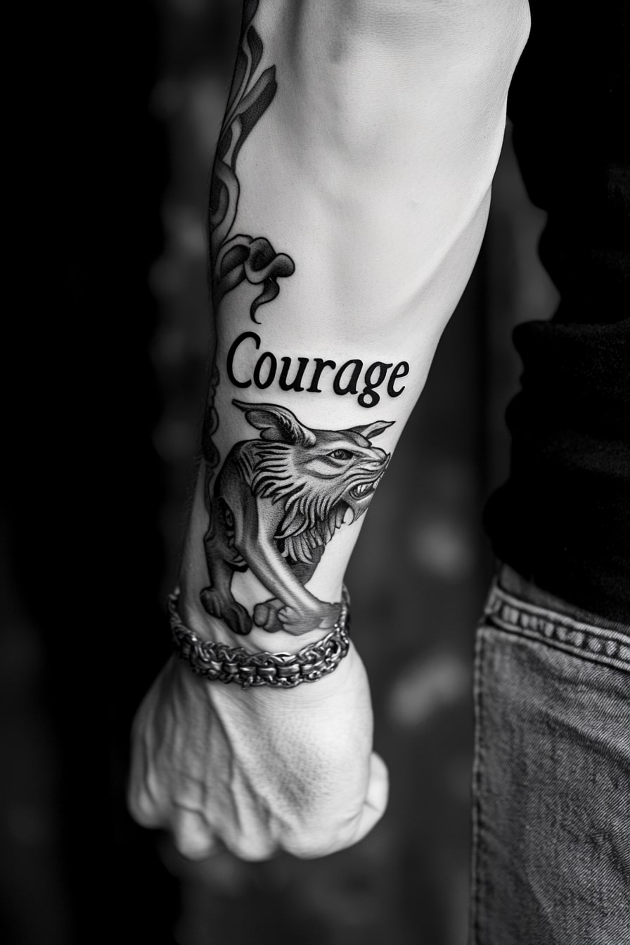 20 Best Arm Tattoo Lettering Ideas | InkTattooz