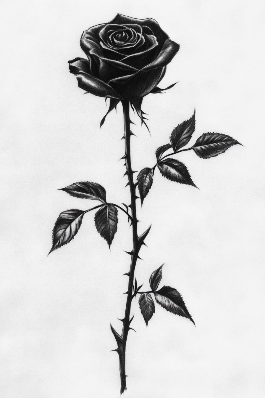20 Elegant Gothic Flower Tattoo Ideas | InkTattooz