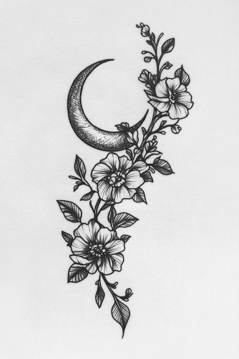 20 Elegant Gothic Flower Tattoo Ideas | InkTattooz