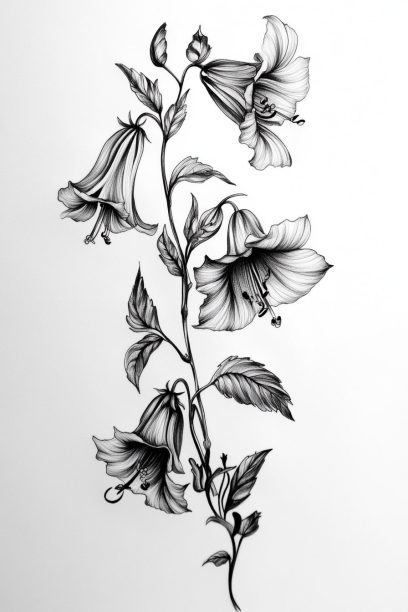 20 Elegant Gothic Flower Tattoo Ideas | InkTattooz