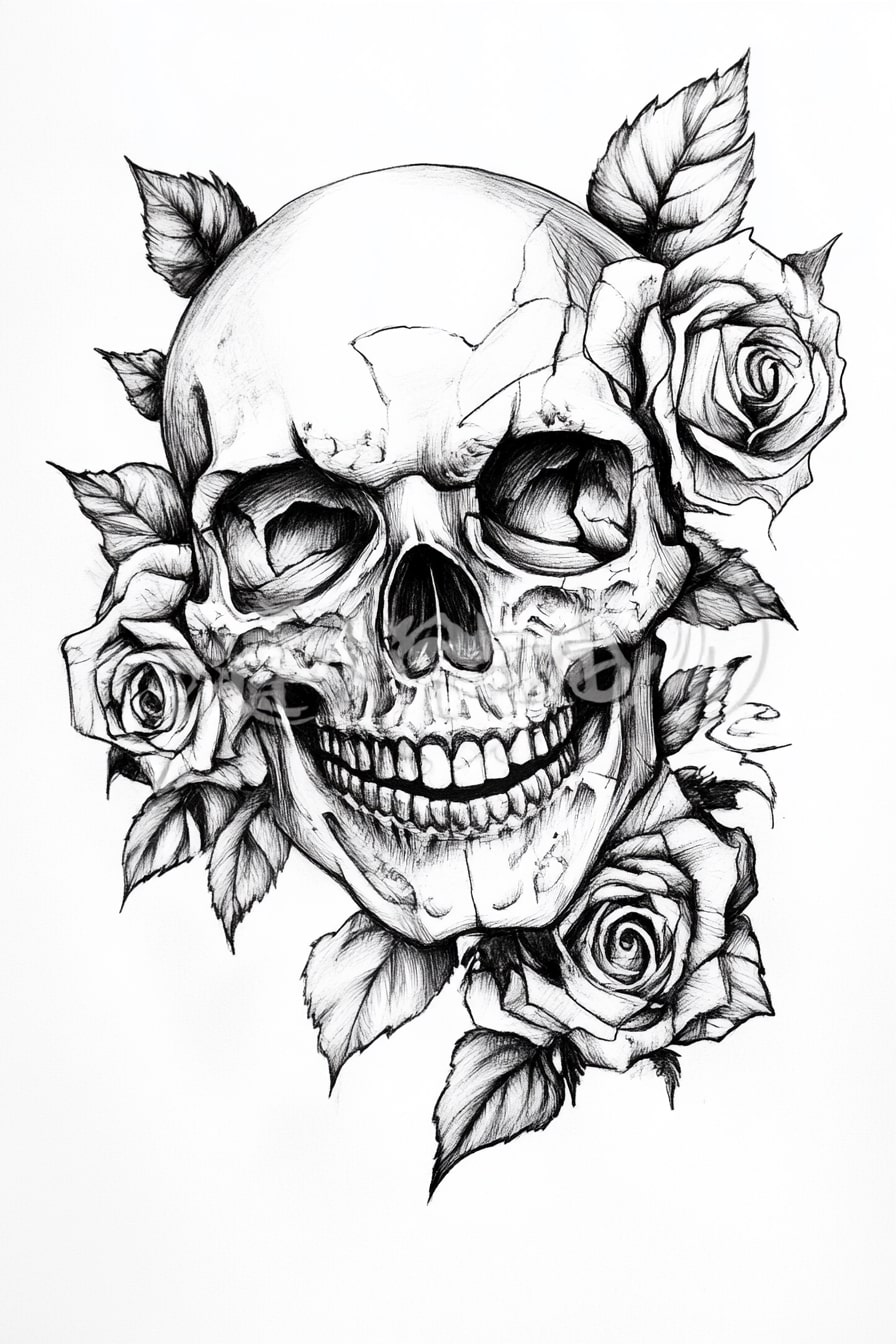 20 Elegant Gothic Flower Tattoo Ideas | InkTattooz