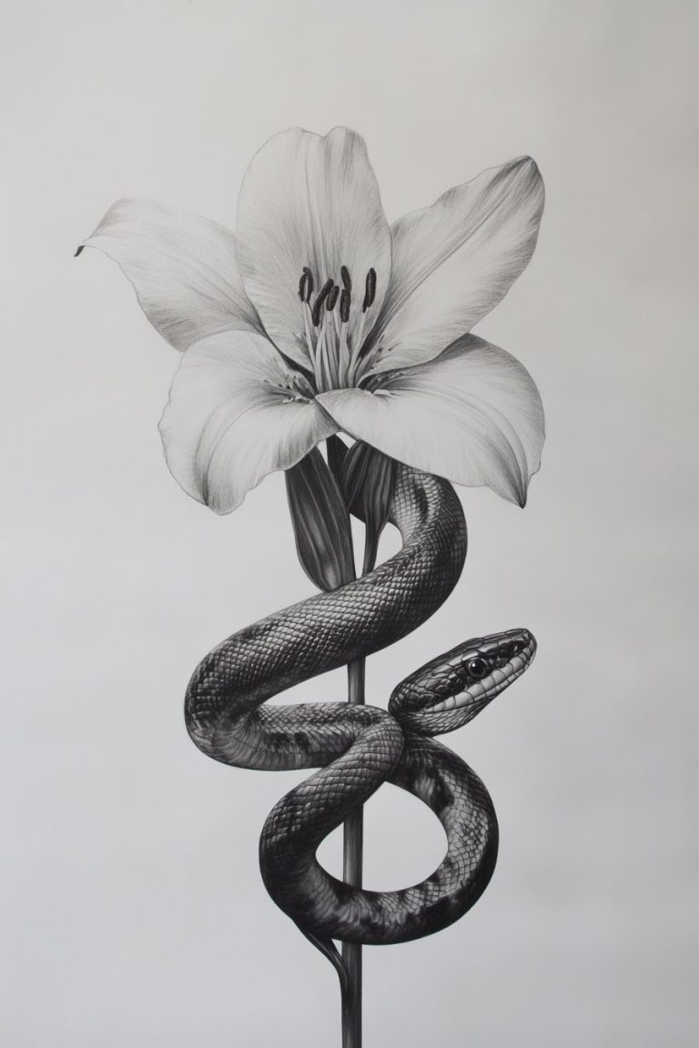 20 Elegant Gothic Flower Tattoo Ideas | InkTattooz