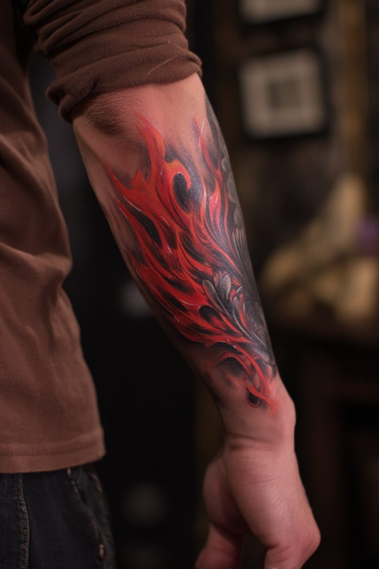 15 Striking Red Tattoo Ideas on Brown Skin | InkTattooz