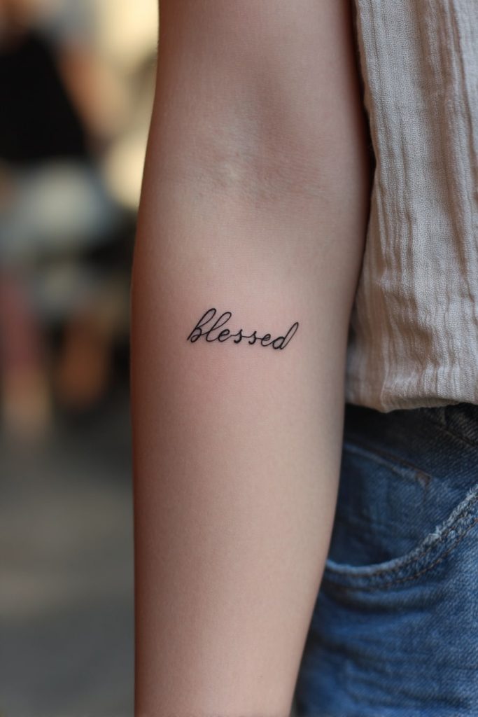 blessed tattoos ideas